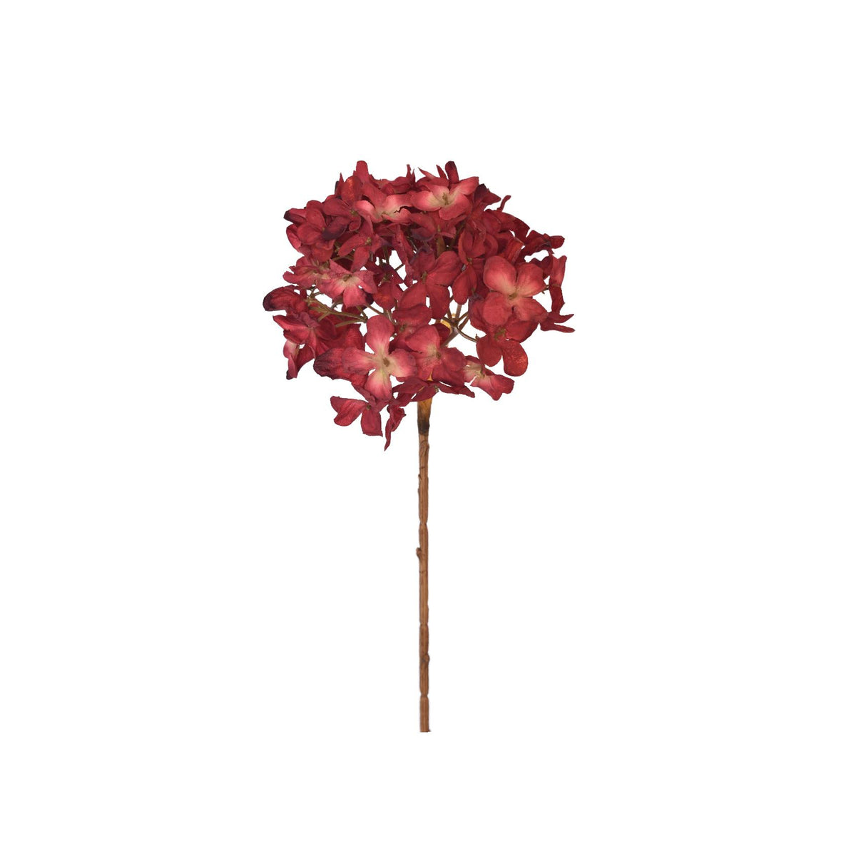 Artificial Deep Red Hydrangea Stem | Shop The Home Quarter Online