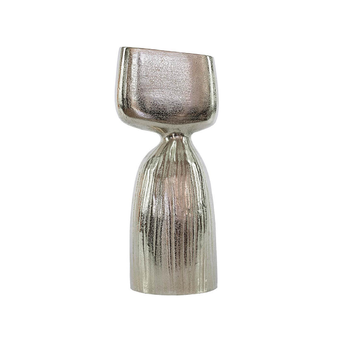 Silver Rough Nickel Vase | Shop The Home Quarter Online
