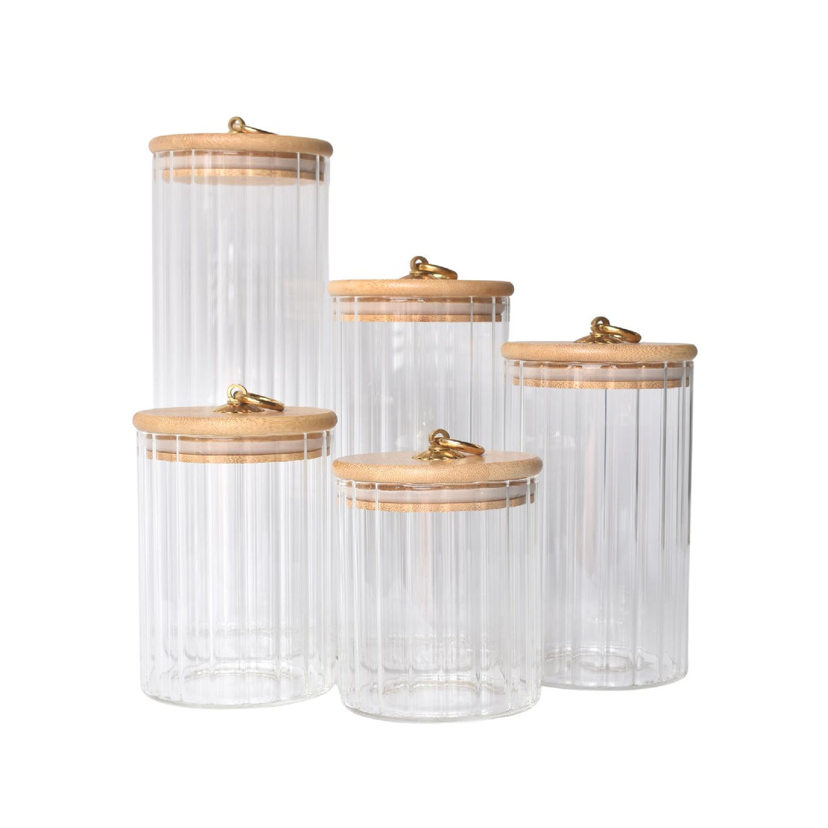Wave Glass Storage Jars – The Home Quarter