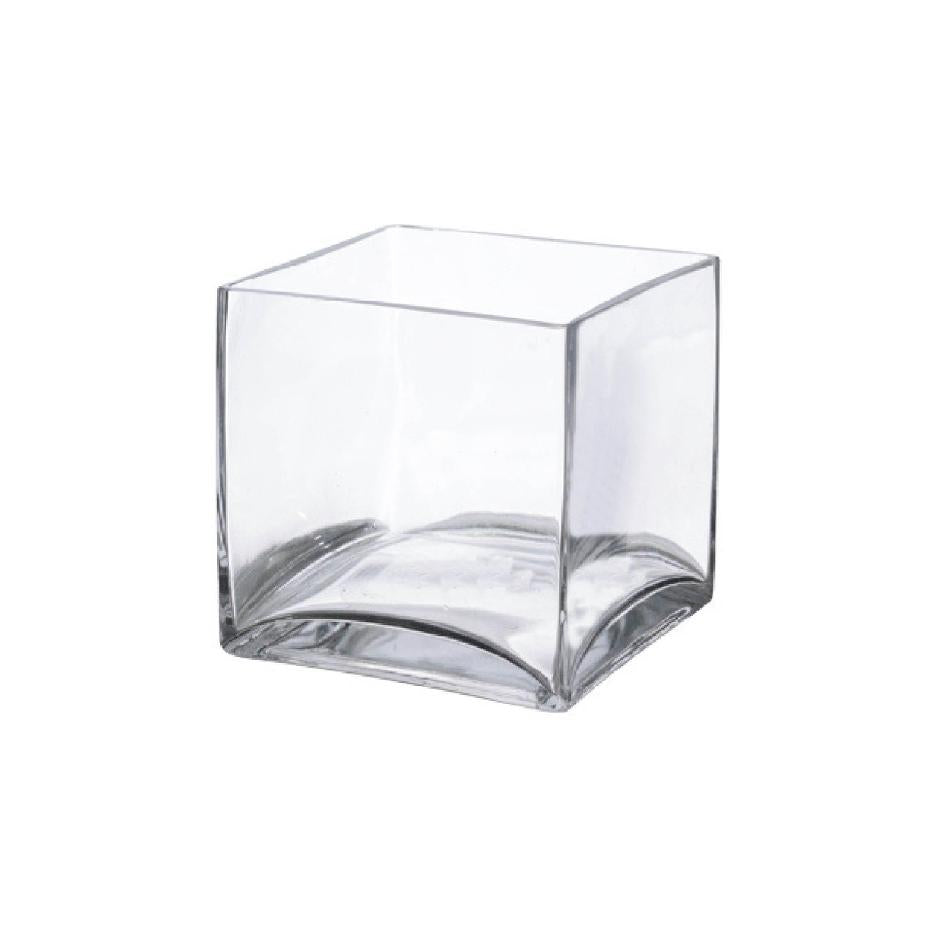 Square Clear Glass Vase | Shop The Home Quarter Online
